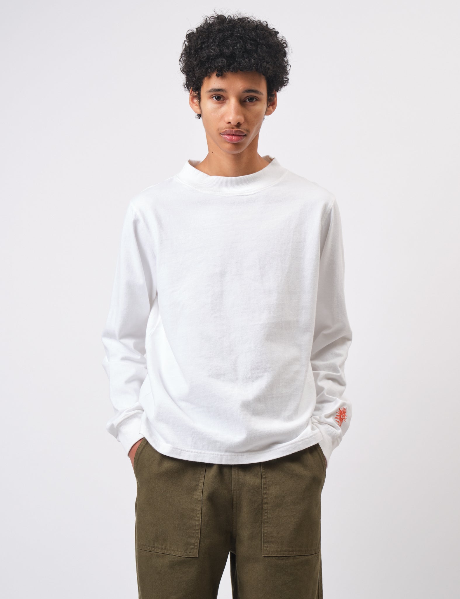 Bhode Turtle Neck Long Sleeve Jersey 300gsm - White | Urban Excess ...