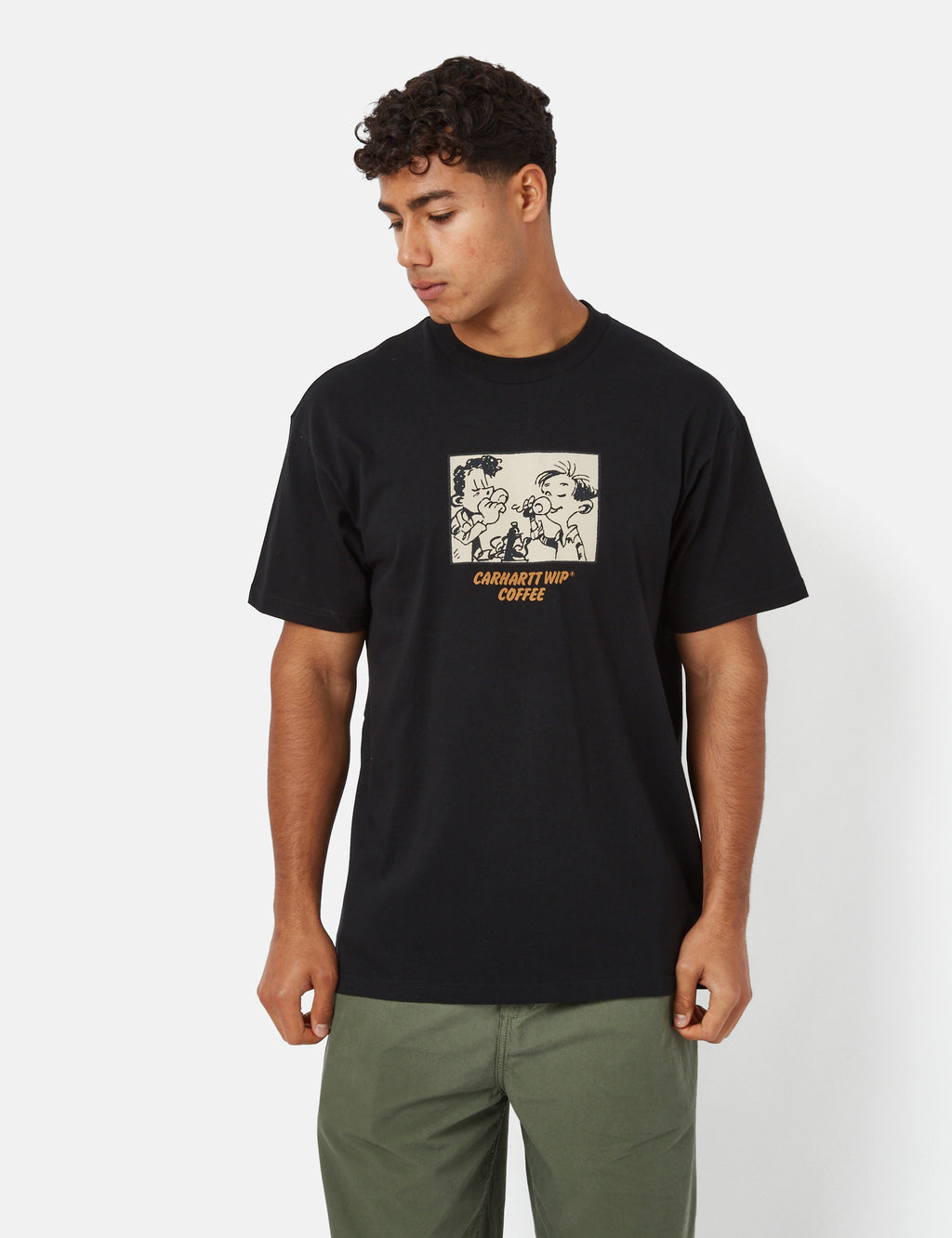 Carhartt-WIP Coffee T-Shirt (Organic) - Black I Urban Excess. – URBAN ...