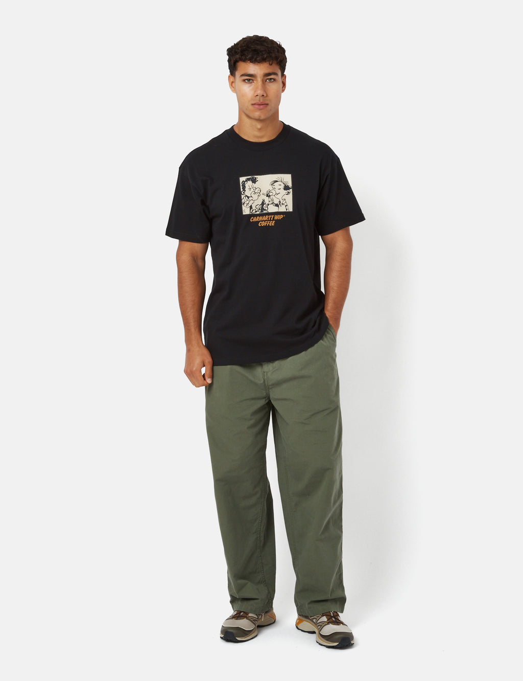 Carhartt-WIP Coffee T-Shirt (Organic) - Black I Urban Excess. – URBAN ...