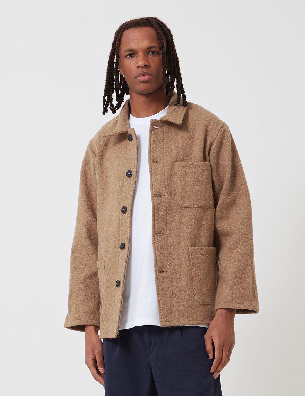 Le Laboureur Wool Work Jacket - Camel | URBAN EXCESS.
