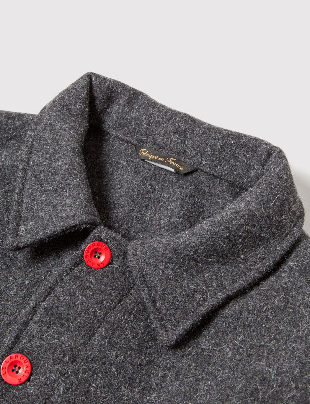 Shop Le Laboureur Wool Work Jacket - Grey | URBAN EXCESS.